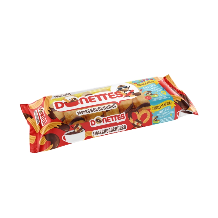 donettes choco churros 8ud, 140g - El Jamón