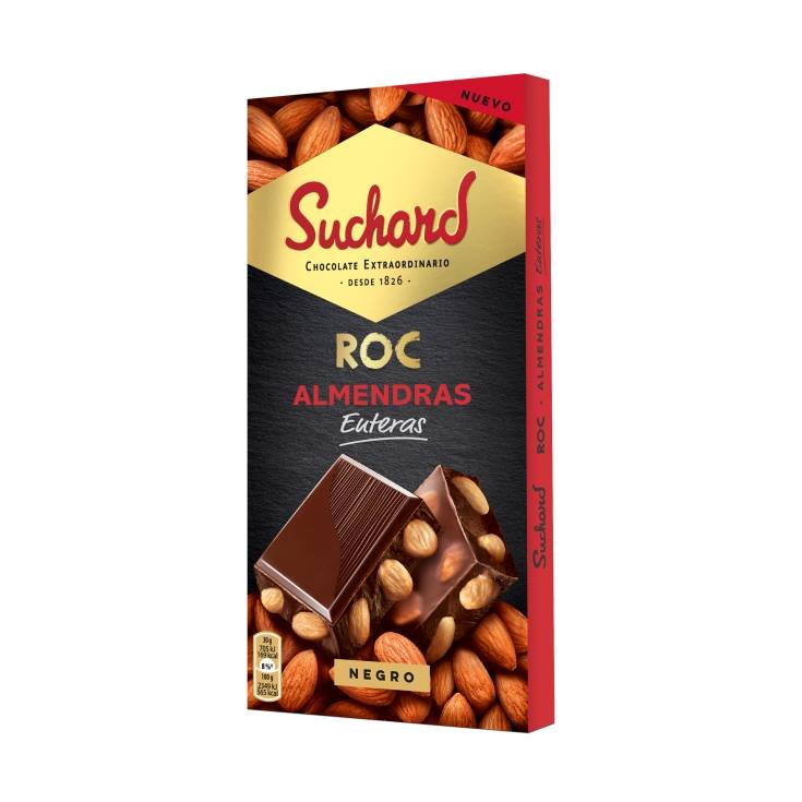 chocolate negro roc almendras, 180g - El Jamón