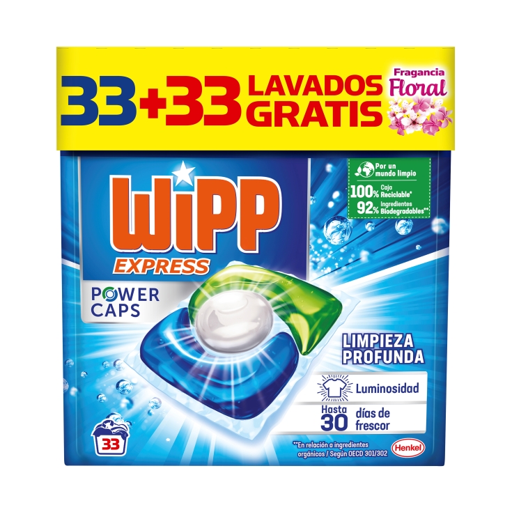detergente capsulas limpieza profunda,33+33lv - El Jamón